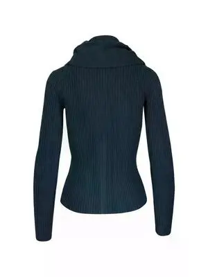 Zimmermann Ribbed-knit Cowl-neck Sweater
