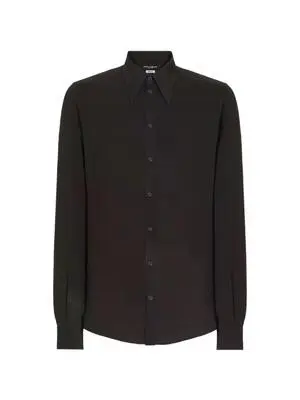 Dolce & Gabbana Crêpe-de-chine Gold Shirt