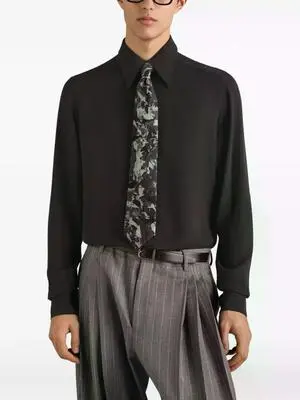 Dolce & Gabbana Crêpe-de-chine Gold Shirt