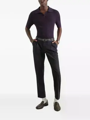 Dolce & Gabbana Rib-knit Polo Shirt