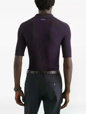 Dolce & Gabbana Rib-knit Polo Shirt