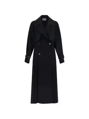 Max Mara Double-breasted Coat - Black