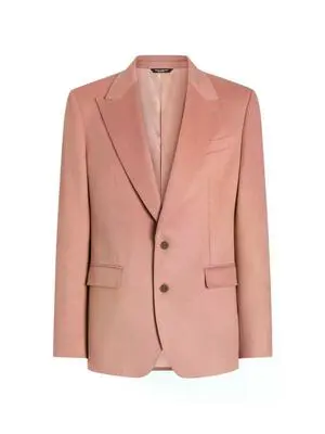 Dolce & Gabbana Sicilia Light Single-breasted Cashmere Jacket - Pink