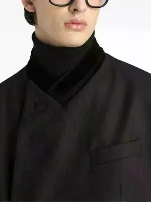 Dolce & Gabbana Sicilia Double-breasted Pinstripe Wool Jacket