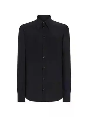 Dolce & Gabbana Crêpe-de.chine Gold Shirt