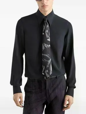 Dolce & Gabbana Crêpe-de.chine Gold Shirt