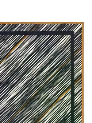 Dolce & Gabbana 70x70 Striped Silk Twill Scarf