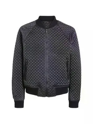 Dolce & Gabbana Silk Satin Quilted Bomber Jacket