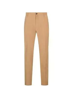 JACOB COHЁN Logo-patch Straight-leg Trousers - Brown