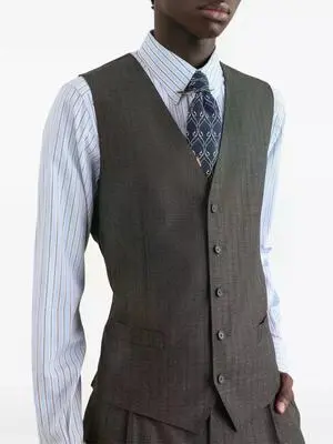Dolce & Gabbana Pinstripe Wool Vest