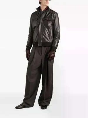 Dolce & Gabbana Lambskin Bomber Jacket