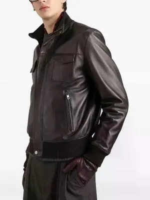 Dolce & Gabbana Lambskin Bomber Jacket