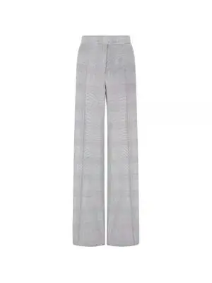 Max Mara Check-pattern Trousers