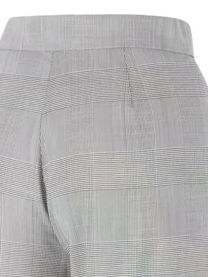 Max Mara Check-pattern Trousers