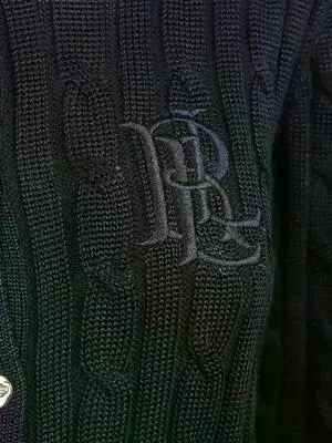Ralph Lauren Cable-knit Logo-embroidered Cardigan