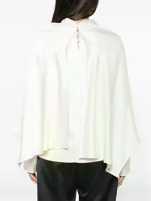RÓHE Satin Draped Blouse