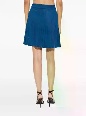 Balmain Button-detail Pleated Skirt