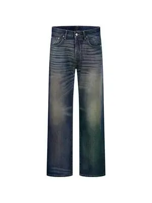 HAIKURE Whiskered Faded-effect Jeans - Blue