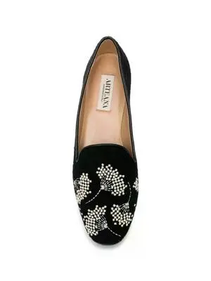 ARTEANA Alea Floral-embroidered Loafers