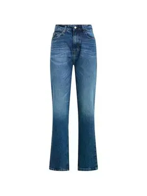LOIS Logo-patch Whiskered Jeans