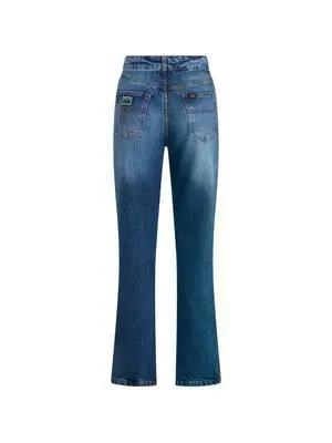 LOIS Logo-patch Whiskered Jeans