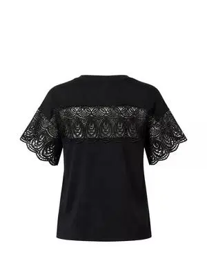 KAOS Lace-panelled Short-sleeve T-shirt
