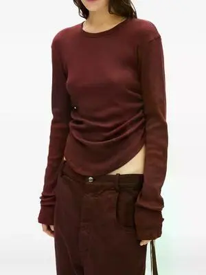 ANN DEMEULEMEESTER Dot Wrinkled T-shirt