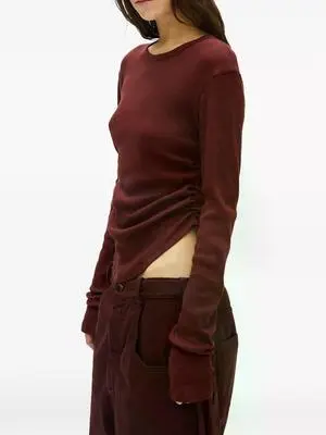 ANN DEMEULEMEESTER Dot Wrinkled T-shirt