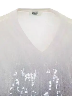 Liu Jo Dégradé-effect Sequined Pullover - Grey