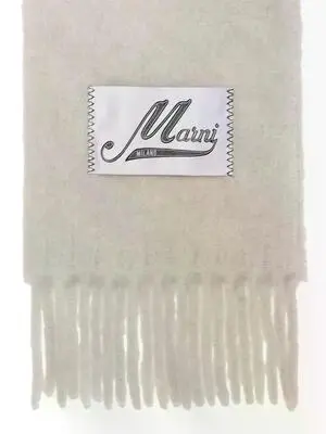 Marni Logo-patch Fringed Scarf