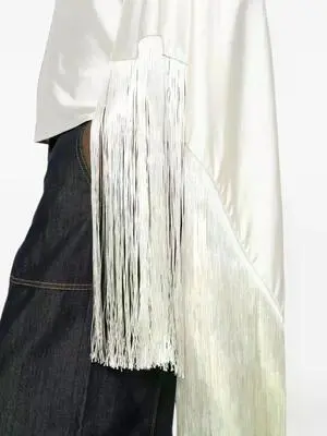 SELF-PORTRAIT Fringe-trim Asymmetric-panel Top