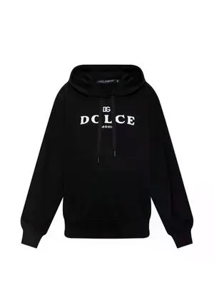 Dolce & Gabbana Logo-embroidered Cotton Hoodie