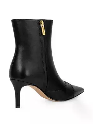 TWINSET Leather Ankle Boots With Logo