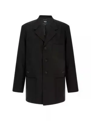 Y3 Wool Chore Coat - Black