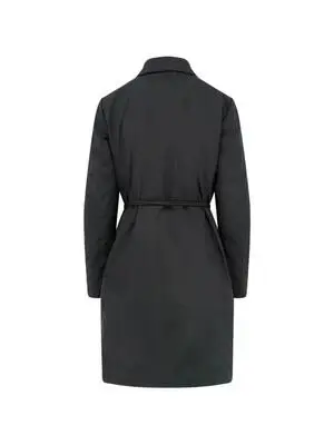 MOORER Belted Layered-design Coat