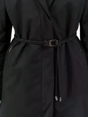 MOORER Belted Layered-design Coat