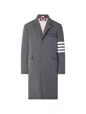 Thom Browne 4-bar Down-filled Overcoat - Grey