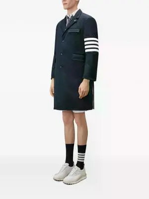 Thom Browne 4-bar Down-filled Overcoat - Grey