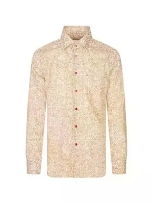 Kiton Geometric-print Shirt - Neutrals