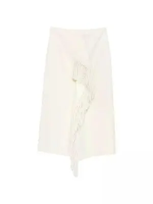 RÓHE Double-faced Fringe Midi Skirt