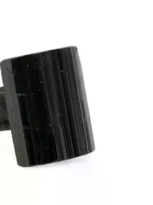 MONIES Sculptural Leather-strap Ring