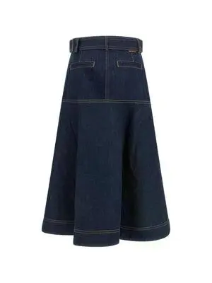 Zimmermann Denim Midi Skirt