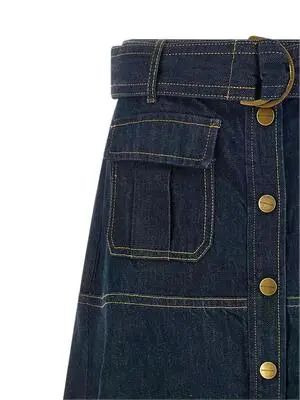 Zimmermann Denim Midi Skirt