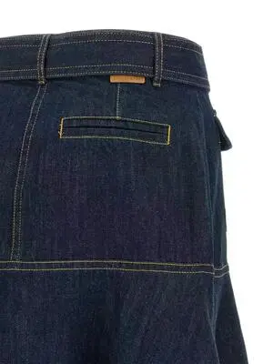 Zimmermann Denim Midi Skirt