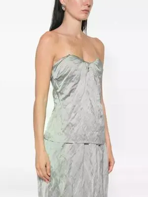 ESSE STUDIOS Lume Draped Strapless Top