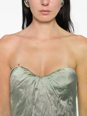 ESSE STUDIOS Lume Draped Strapless Top
