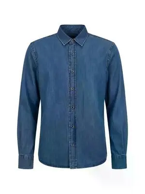 Peserico Washed Denim Shirt - Blue