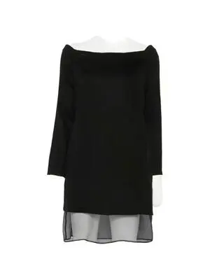ESSE STUDIOS Issia Off-shoulder Mini Dress - Black