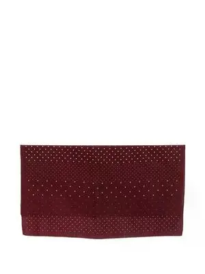 Destin Polka-dot Wool Scarf - Red