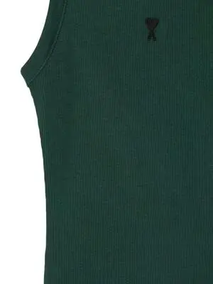 AMI Paris De Coeur Ribbed Tank Top